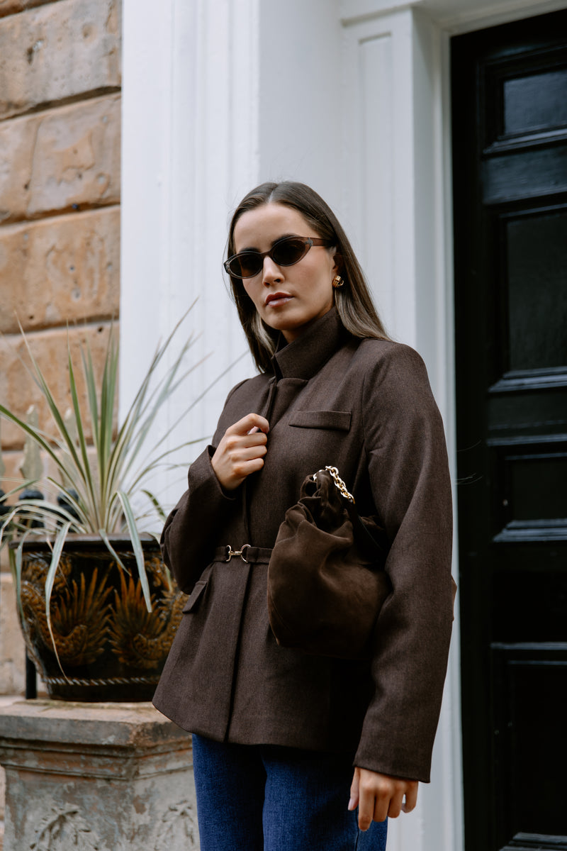 Verity Blazer | Chocolate – Charlotte and Tess