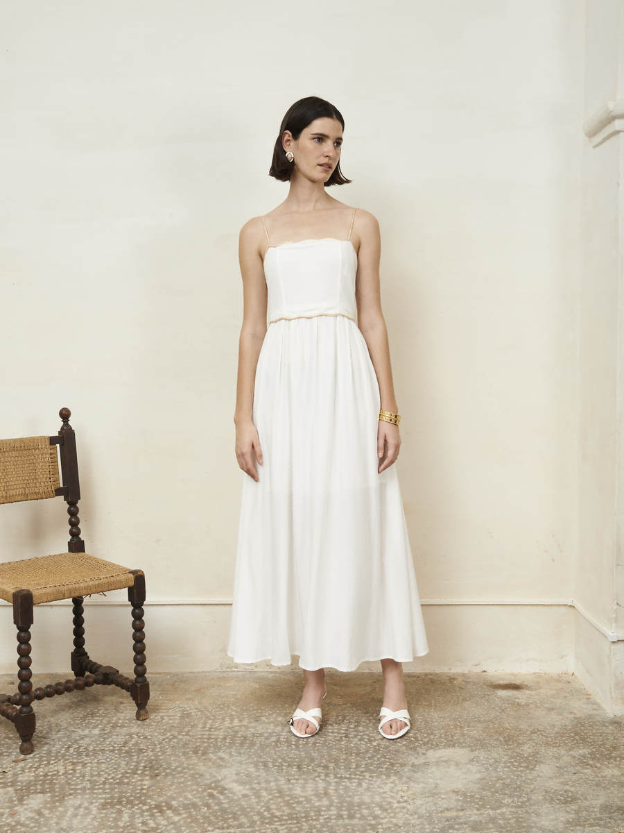 Rayna Dress - Cream – Charlotte and Tess